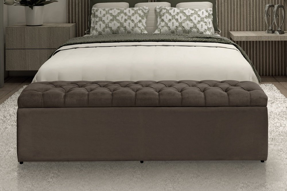 Kit Painel Imperatriz + Baú Imperatriz Cama Solteiro 120cm- Aliw Decor ...