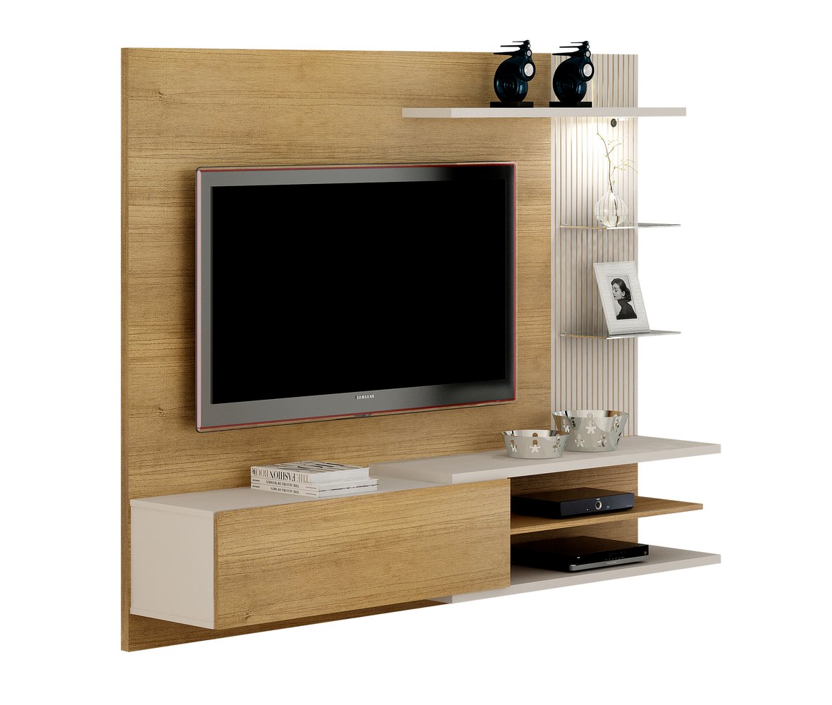 Home Suspenso para TVs ate 60 Polegadas Florida Valdemoveis Cinamomo ...