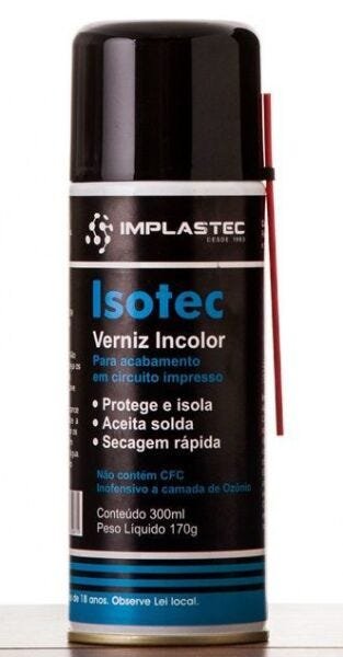 Verniz Incolor Isotec Implastec - Aerossol 170g 300ml | MadeiraMadeira