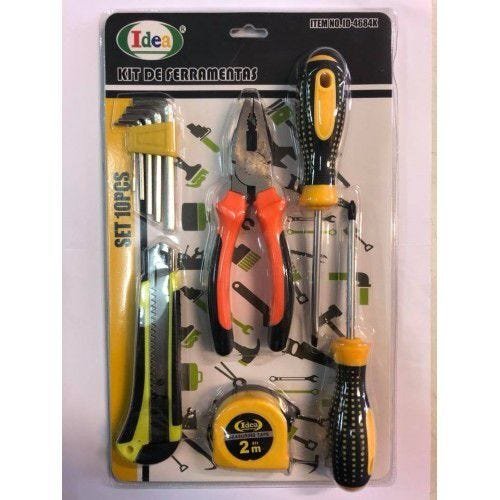 Kit de Ferramentas 10 Peças Idea 4684K | MadeiraMadeira