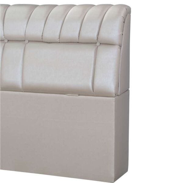 Cabeceira Casal Queen com Pés de Madeira Turim 1,60 TCS-355 - Perfan ...