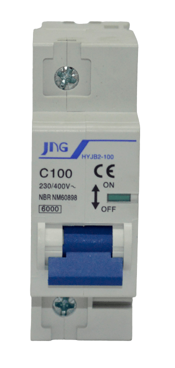 Disjuntor Monopolar 100A DIN Curva C 230V 6kA JNG | MadeiraMadeira