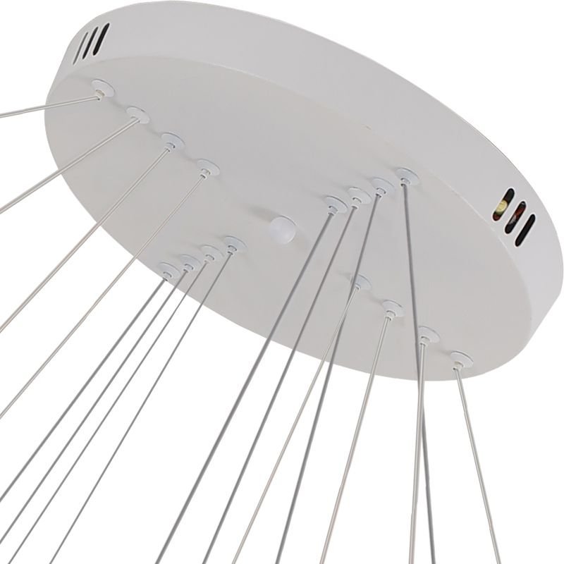 Lustre Pendente Nordecor Inverse Quadrado 2169-1 com 5 metros Branco ...