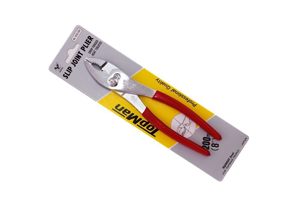 Alicate de Junta Deslizante Prof. 200mm (8") Forjado em Aço Carbono ...