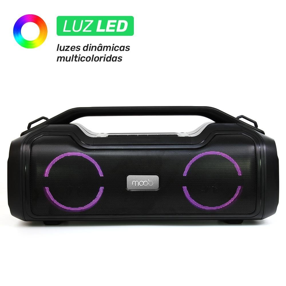 Caixa De Som Bluetooth Moobox Fun Portátil Resistente À Água Com Alça E ...
