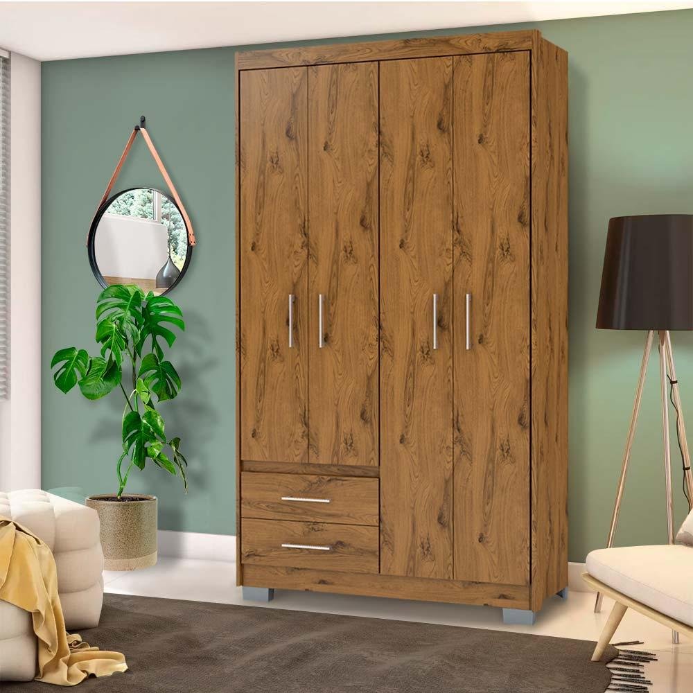 Guarda-Roupa com Pé Ipê Nobre Primacy Batrol | MadeiraMadeira