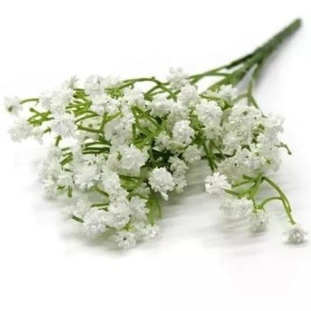 Gypso Branca Buquê Flor Artificial 30cm | MadeiraMadeira