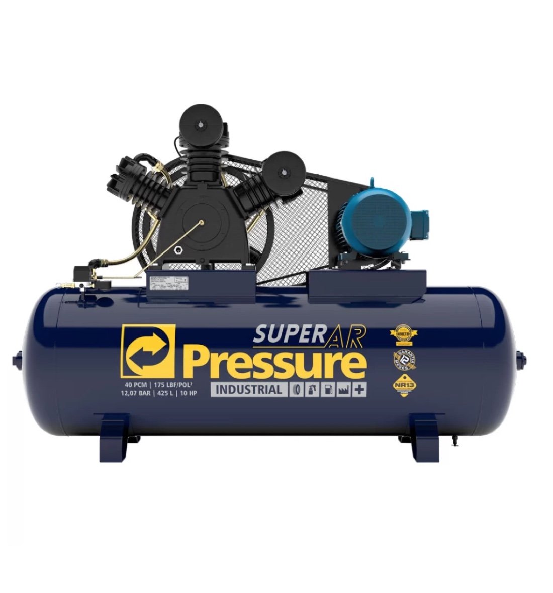 Compressor Ar Pressure Super AR 40/425W 175psi 425 litros 10Hp ...