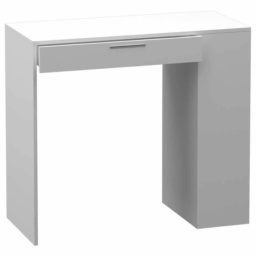 Escrivaninha com Prateleiras e 1 Gaveta - Branco - Primolar ...