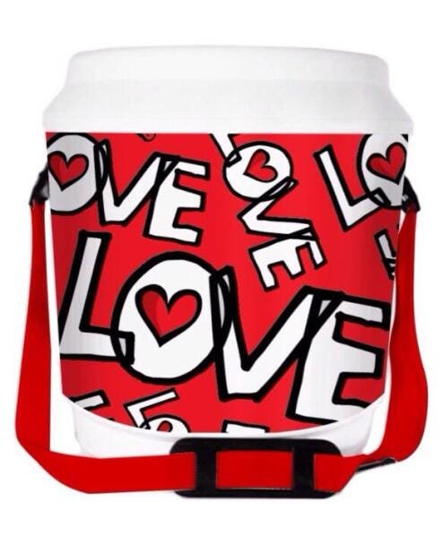 Cooler Térmico 24 Latas com Alça Alegra Store - Amor | MadeiraMadeira