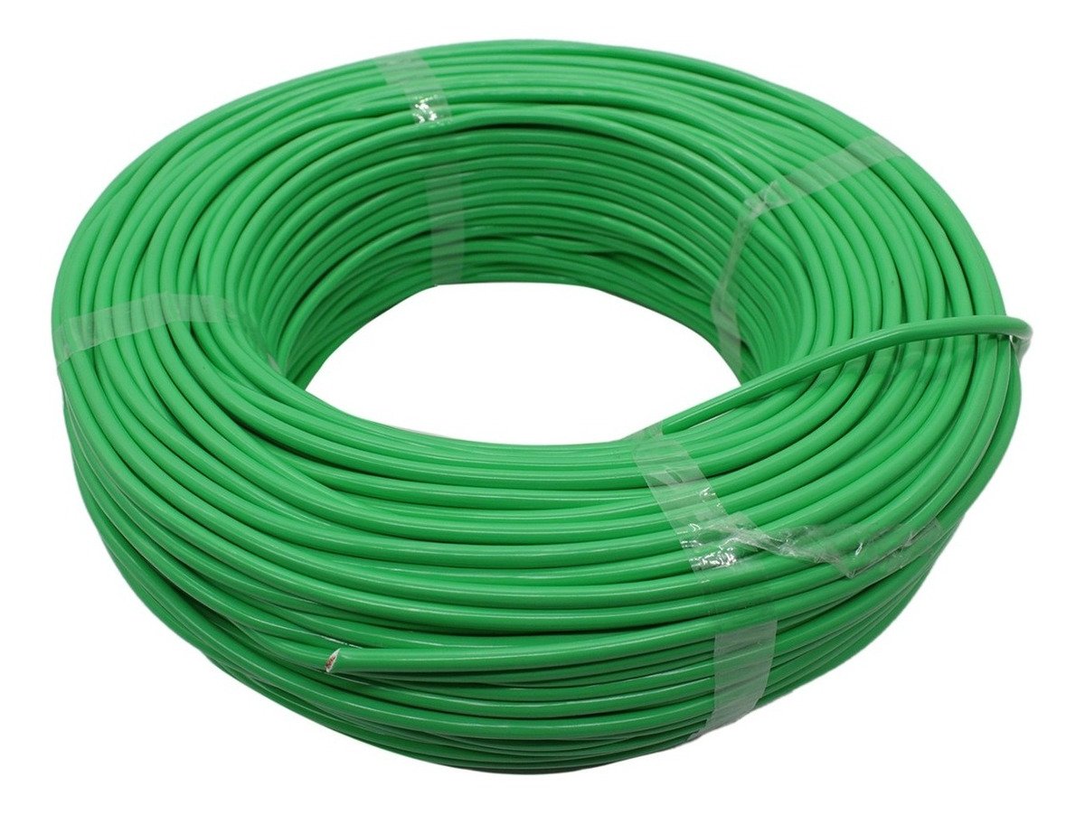 Cabo Flexível 2,5mm Rolo 100m Fio Elétrico Com Inmetro Verde Fiilvalle ...