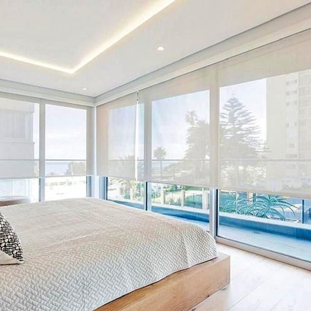 Persiana Rolo Screen 3% Branco - 1,90m x 2,90m | MadeiraMadeira