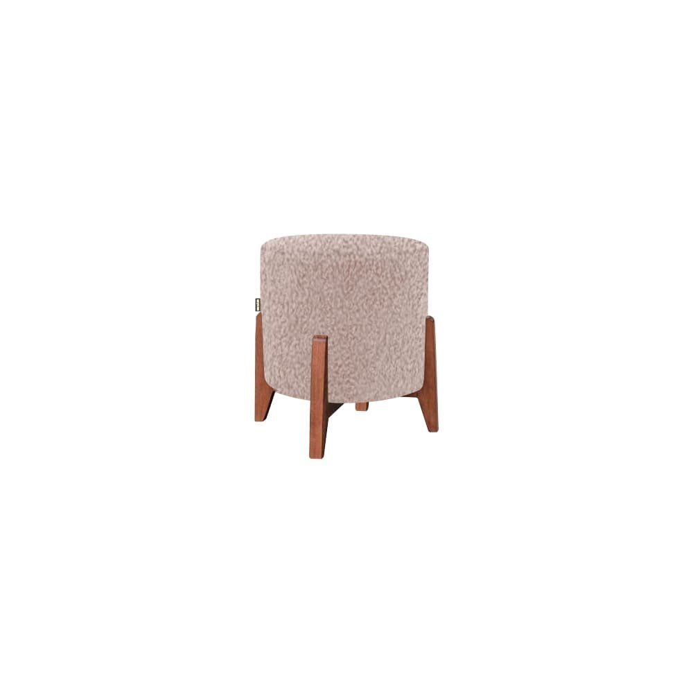 Puff Boucle Itália Rosê Redondo 50 Cm Egmobile Puff Paris | MadeiraMadeira