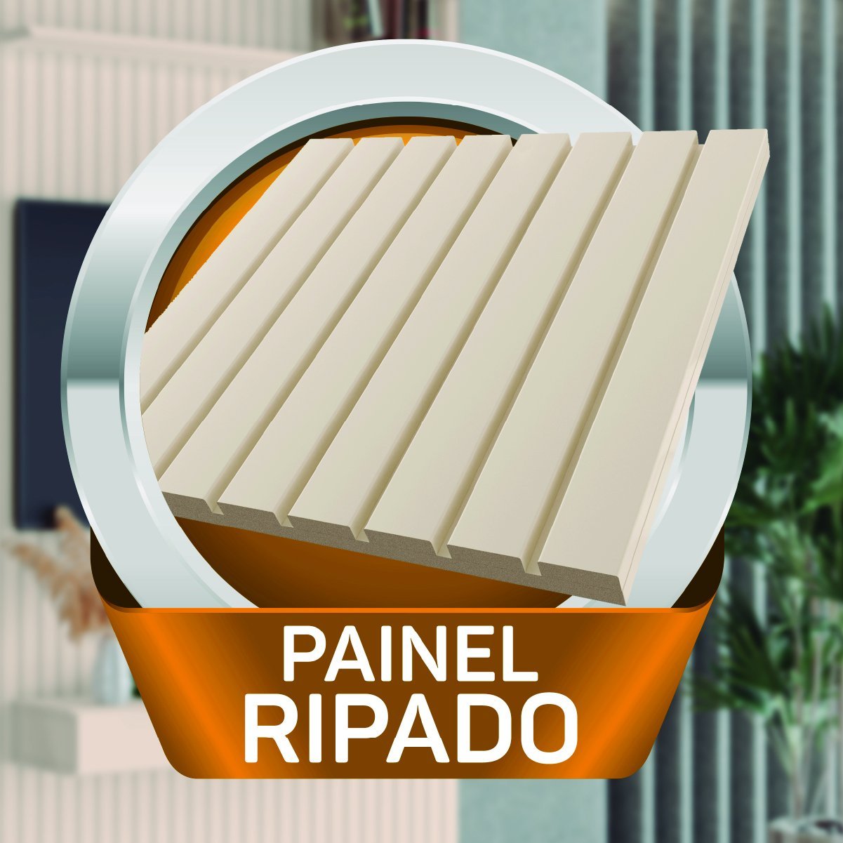 Painel para TV até 70 Polegadas 1,80x2,40m Ripado com Nicho Arbo Off ...