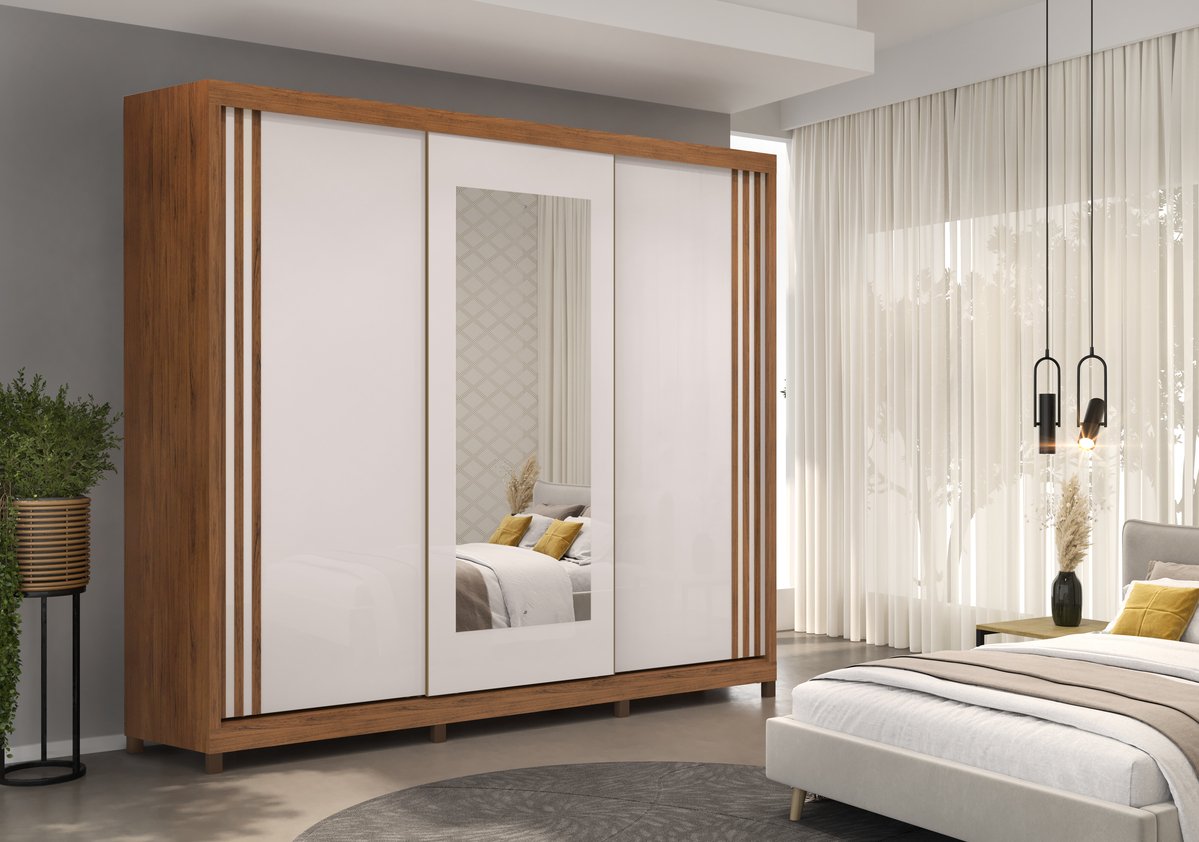 Guarda Roupa 100% Mdf 2,40m | MadeiraMadeira