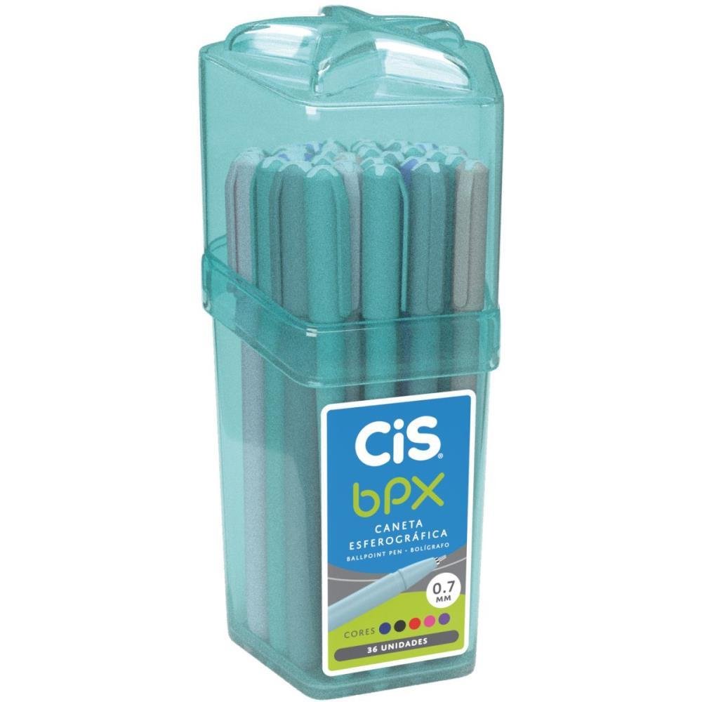 Caneta Esferografica CIS BPX 0,7MM 5 Cores | MadeiraMadeira