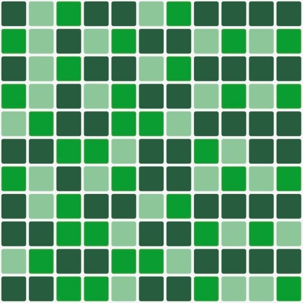 Adesivo Destacável Pastilha Mix Verde - 20 x 20cm - 18 unidades ...