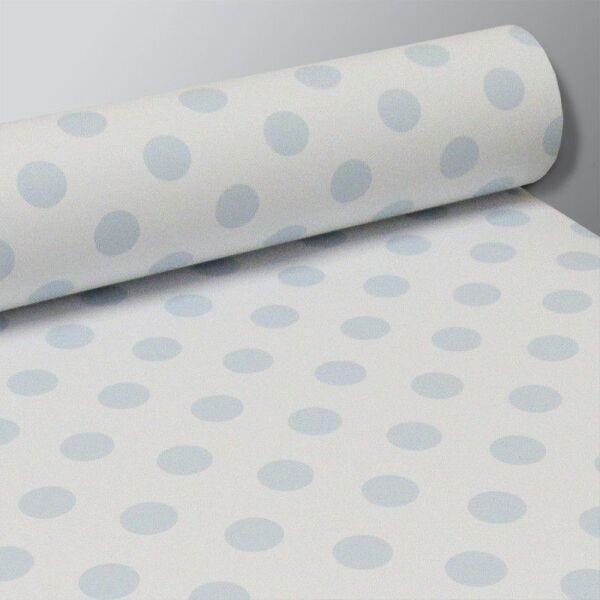 Papel de Parede Poá Soft - Azul Claro | MadeiraMadeira