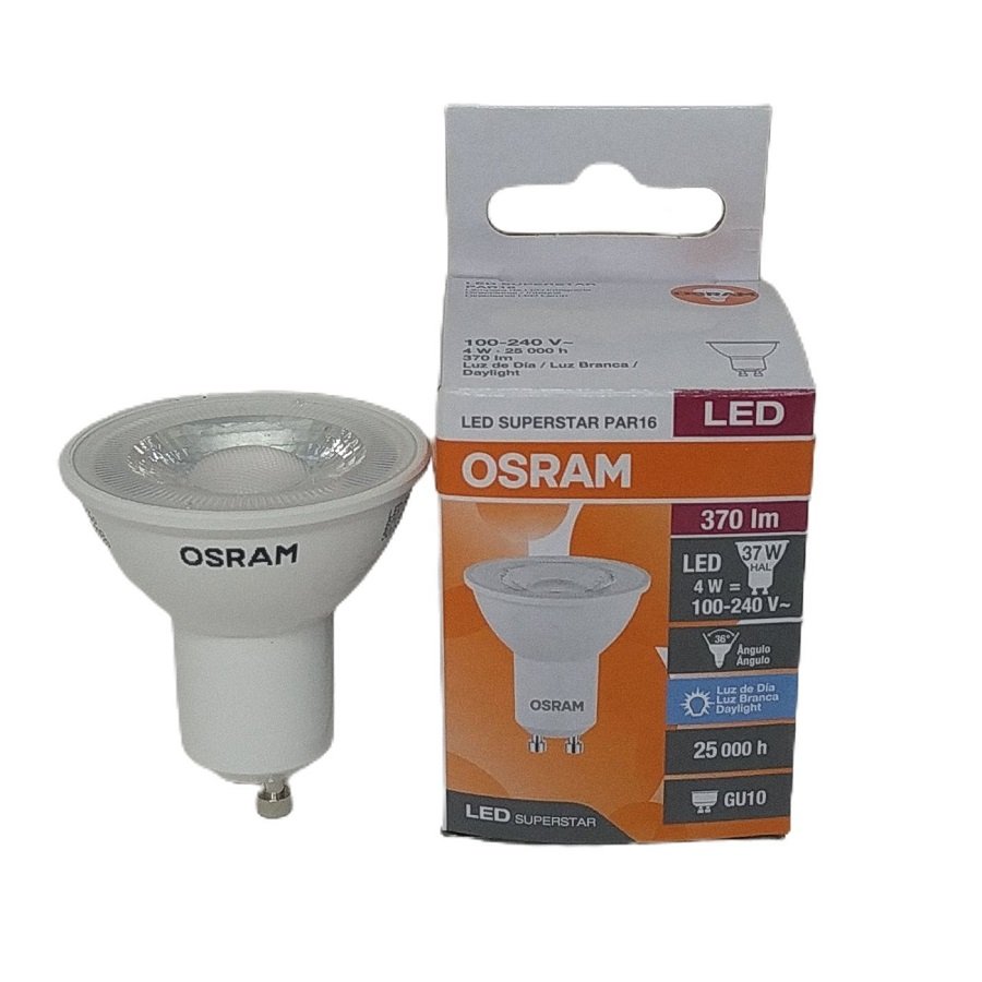 Kit 10 x Lâmpada LED Par 16 Gu10 4,0W Branca Osram | MadeiraMadeira