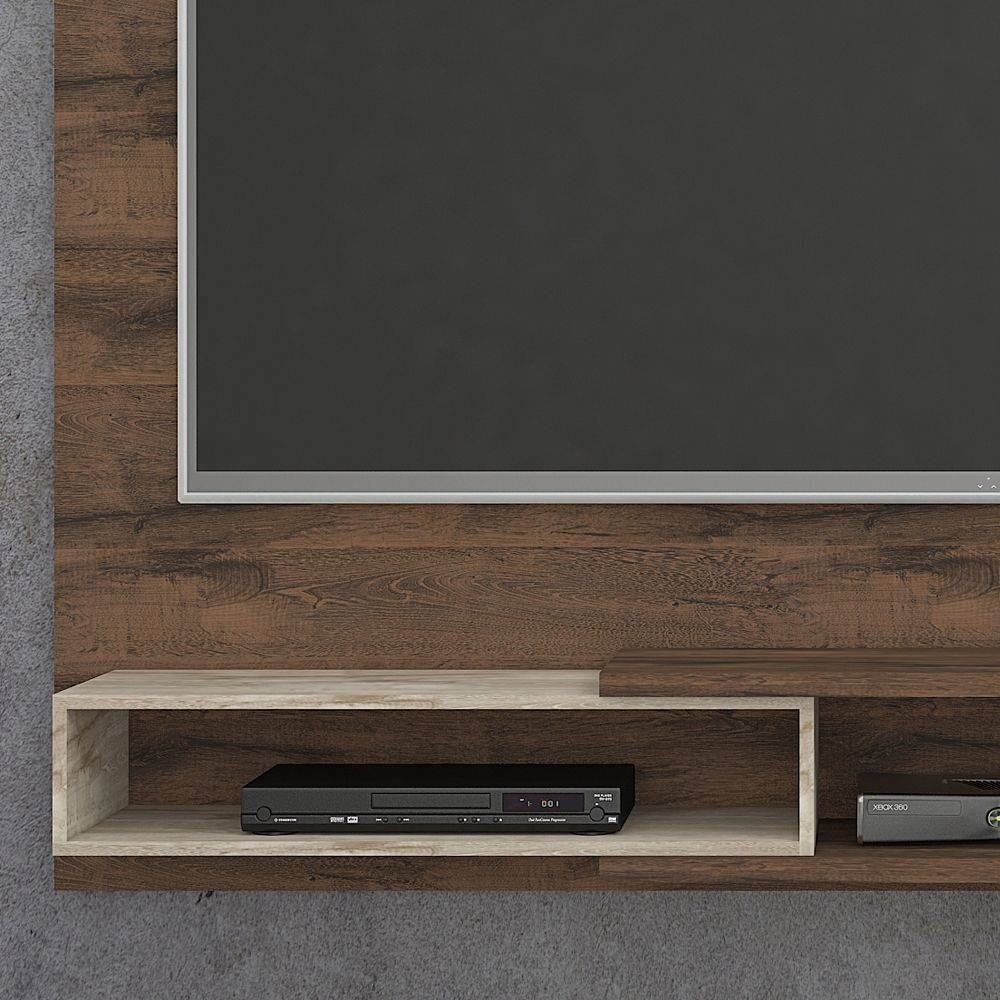Painel para TV até 50 Polegadas Permóbili Móveis Vitoria Café/Rustico ...