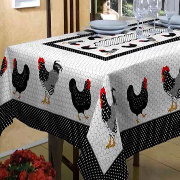 Toalha de Mesa Bella Mesa 1,40M x 2,10M Galo - Raner | MadeiraMadeira