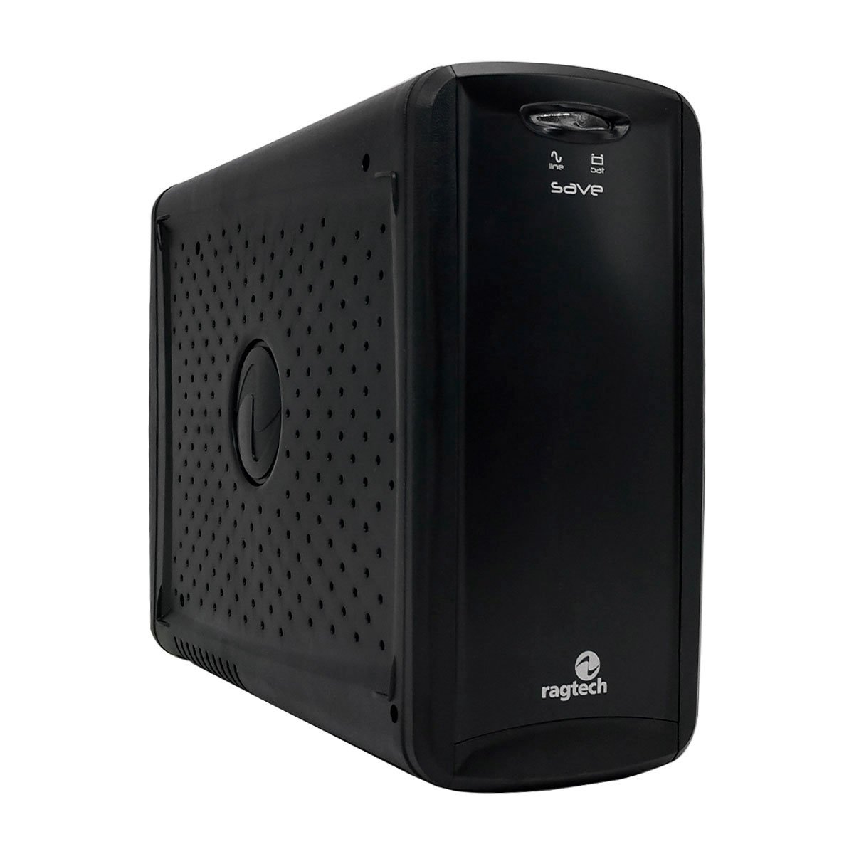 Nobreak 600VA Ragtech Save Home, STD-TI, Entrada Bivolt, Saída 115V, 6 Tomadas, Preto ...