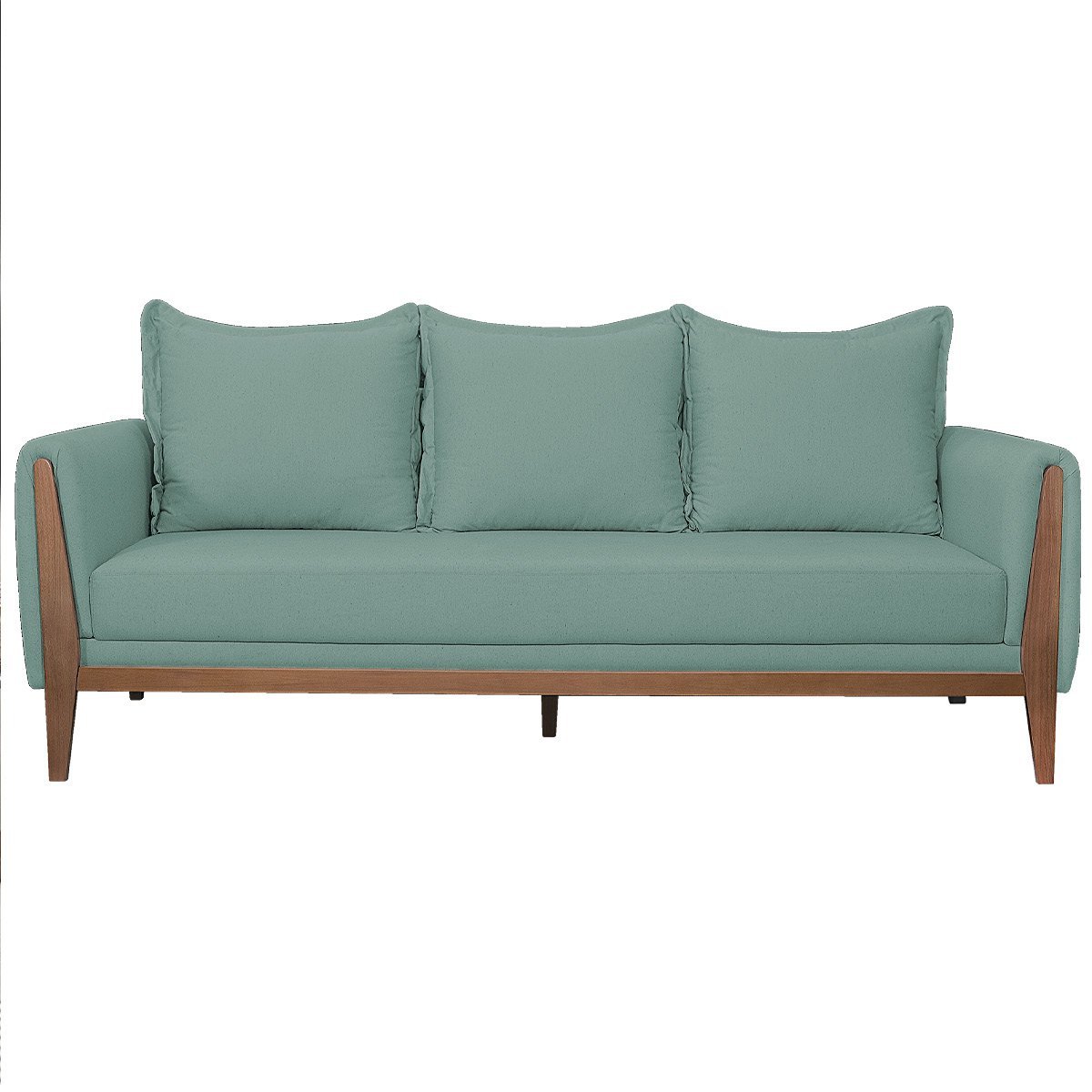 Sofá 3 Lugares Argentina Linho Rosê - ADJ Decor | MadeiraMadeira