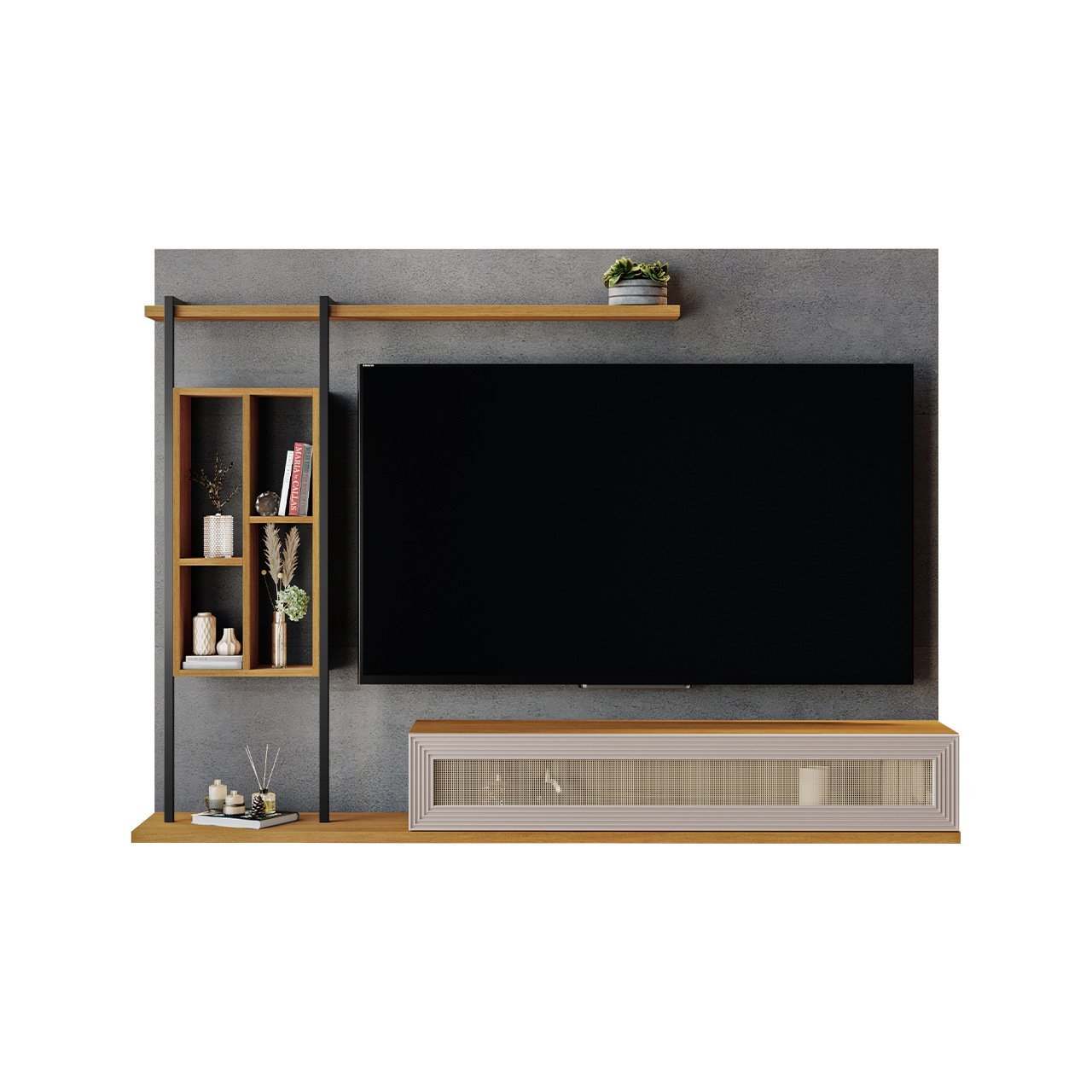 Painel Autêntico JCM Movelaria para TV de até 60 Polegadas PAINEL ...