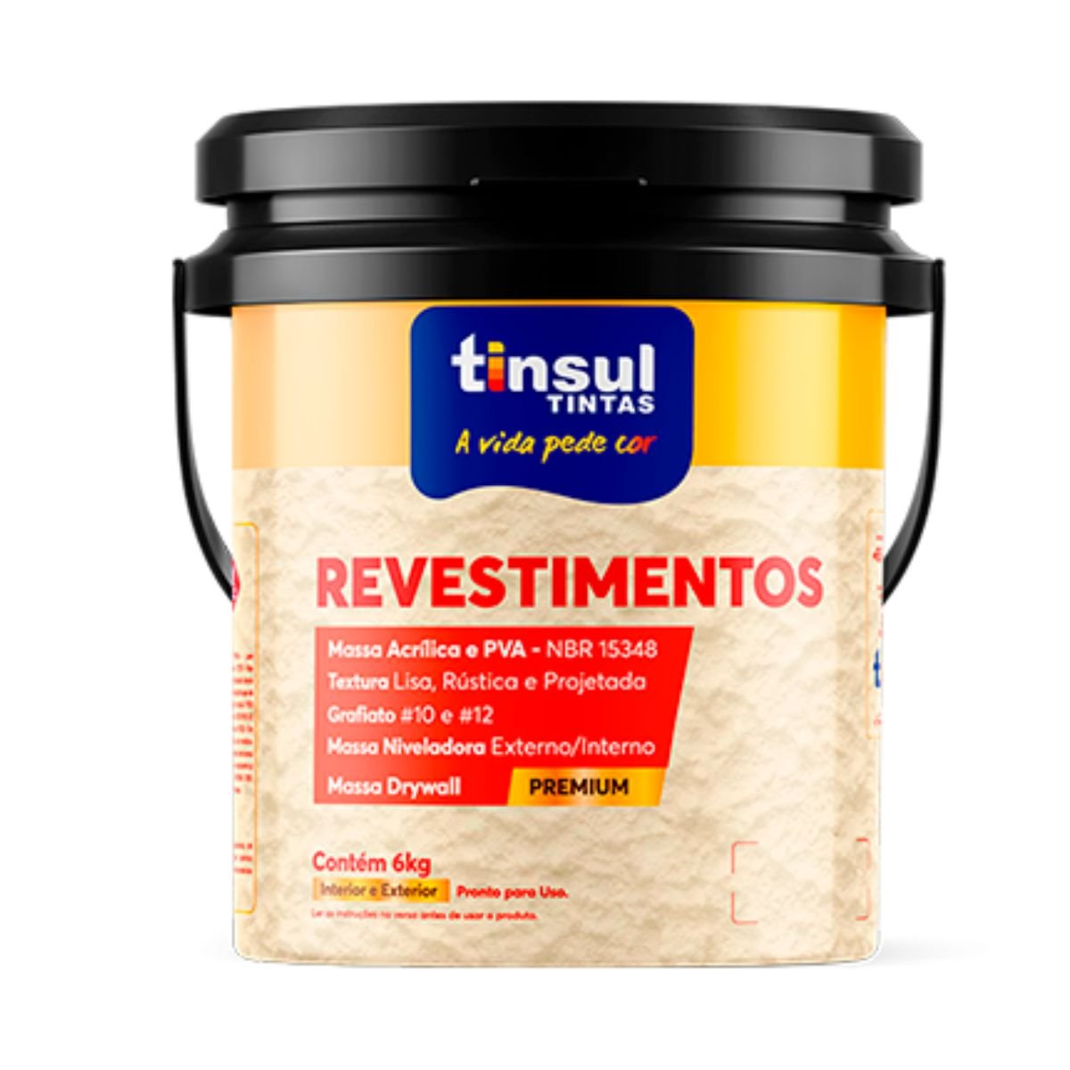 Textura Acrílica Lisa 6kg | Tinsul Tintas | MadeiraMadeira