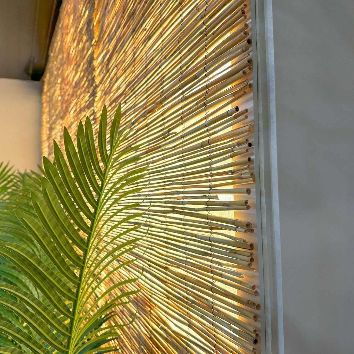 Esteira Bambu Natural 01 Rolo | 5m X 1m Forro Teto Pergolado Decoração ...