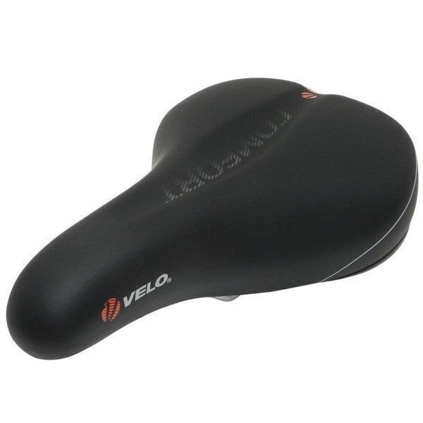 Selim Bike Velo CLV-E8218 Comfort com Mola Preto/Vermelho | MadeiraMadeira