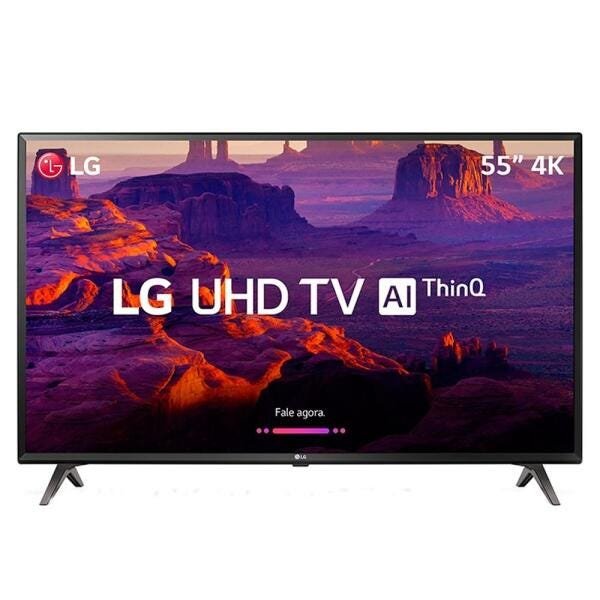 Smart TV LED 55 Polegadas Lg 55Uk631C, 4K Uhd, Wi-Fi, 120 Hz, 3 USB, 4 ...