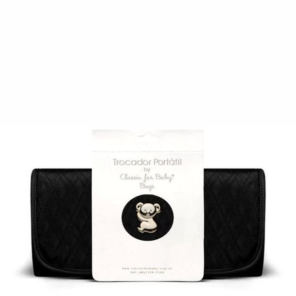 Trocador Koala Nitex Preto - Classic For Baby Bags | MadeiraMadeira