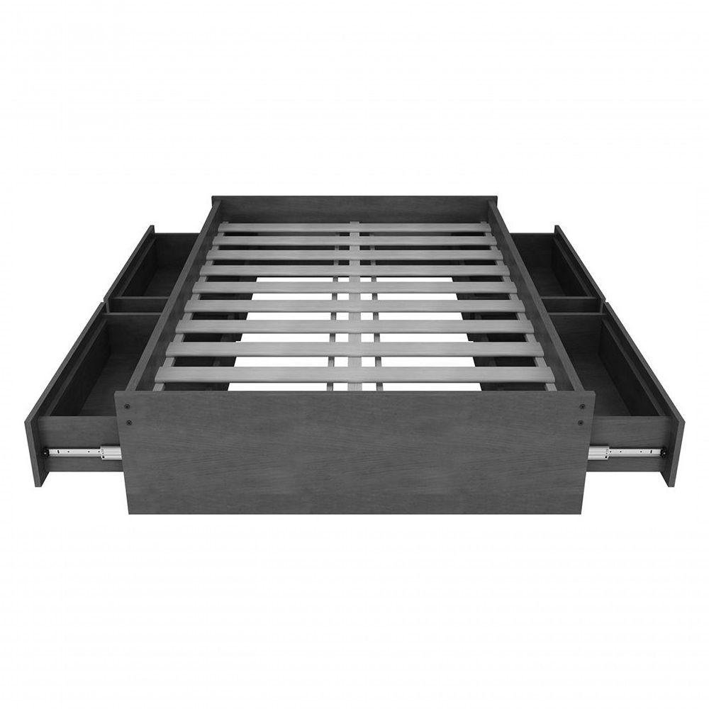 Base Box Libanesa de Casal Com 4 Gavetões de Madeira Maciça Pinus Avelã ...