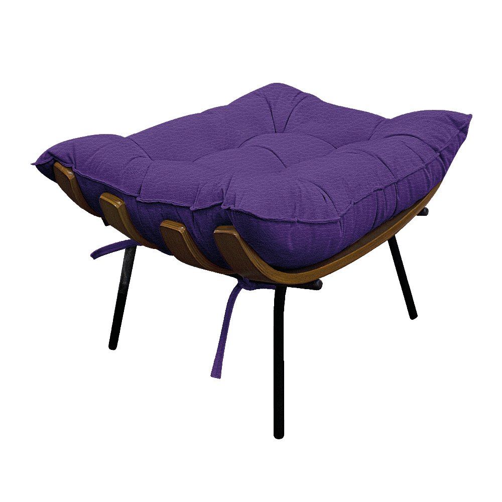 Kit Poltrona e Puff Costela MR01 Base Fixa Corano - Doce Sonho Móveis ...