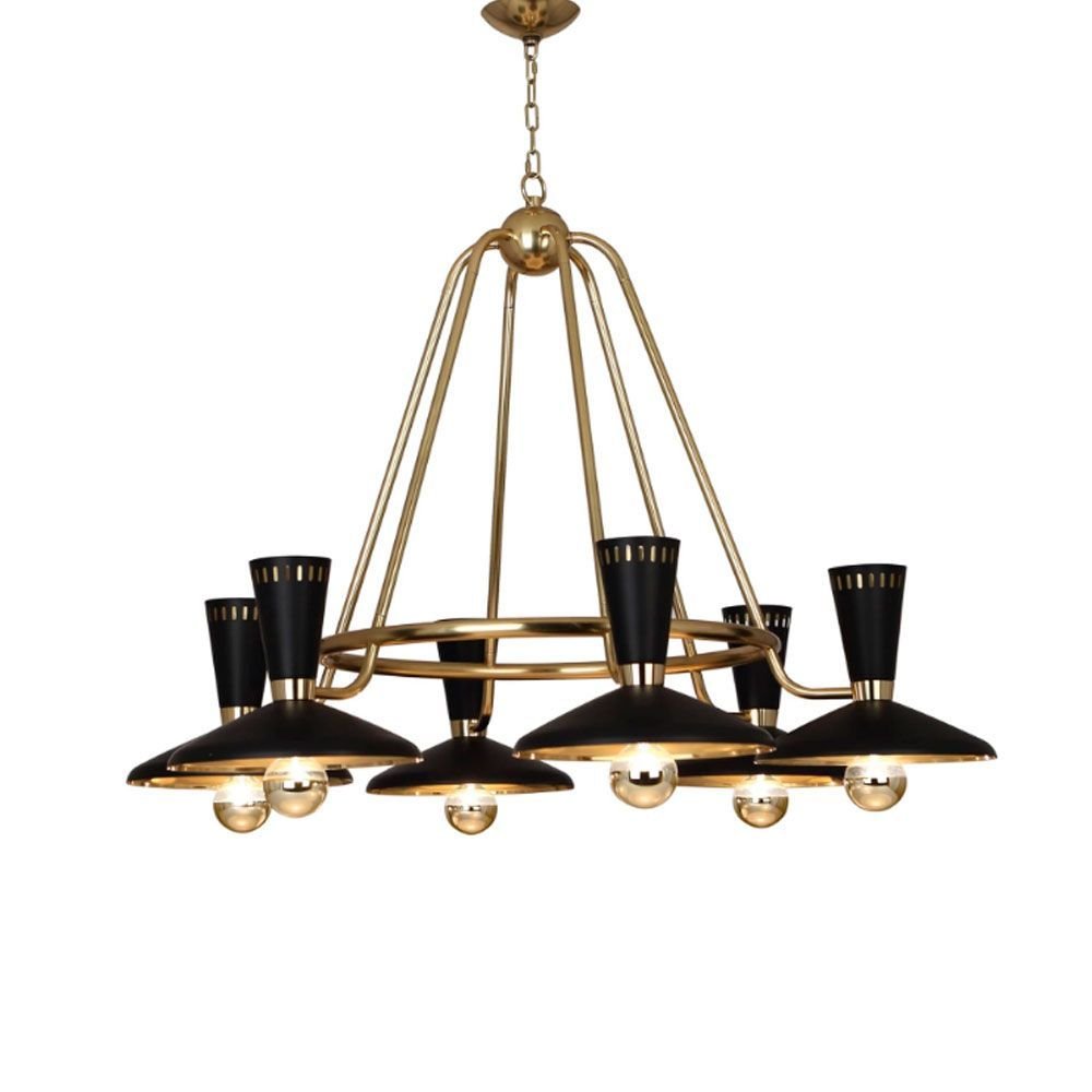 Lustre Pendente Clássico Pier em Metal para Sala Hall e Quarto 80cm ...