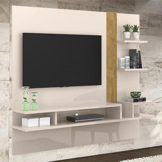 Painel Cross 183 - Off White/Amendoa - P/ TV de até 50 Polegadas ...
