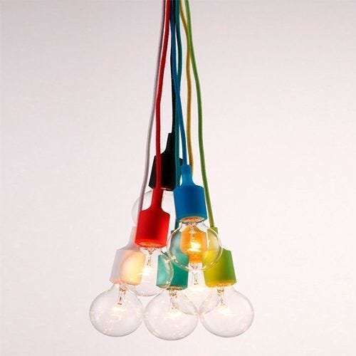 Pendente Silicone Lustre Colors Escolha O Seu - Vermelho - PD5813-1.000 ...