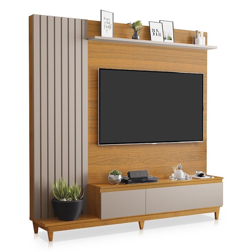 Rack Painel Para TV até 65 Polegadas Jacarta Freijó Maní Luapa | MadeiraMadeira