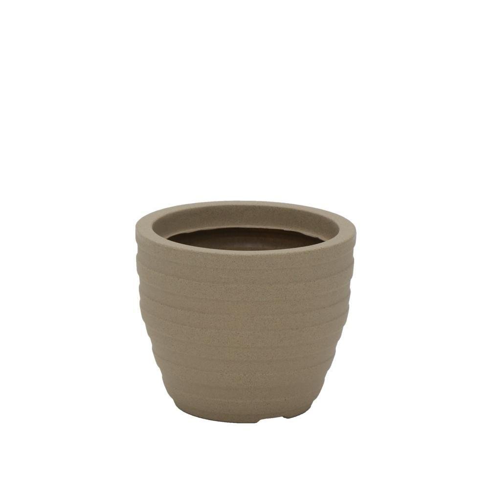 Vaso Inca Tramontina Basic em Polietileno Areia 24 Cm | MadeiraMadeira