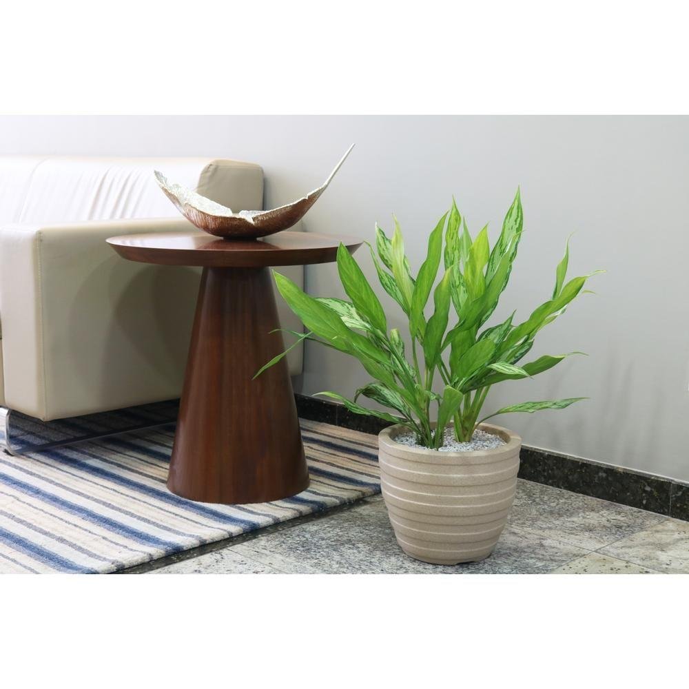 Vaso Inca Tramontina Basic em Polietileno Areia 24 Cm | MadeiraMadeira