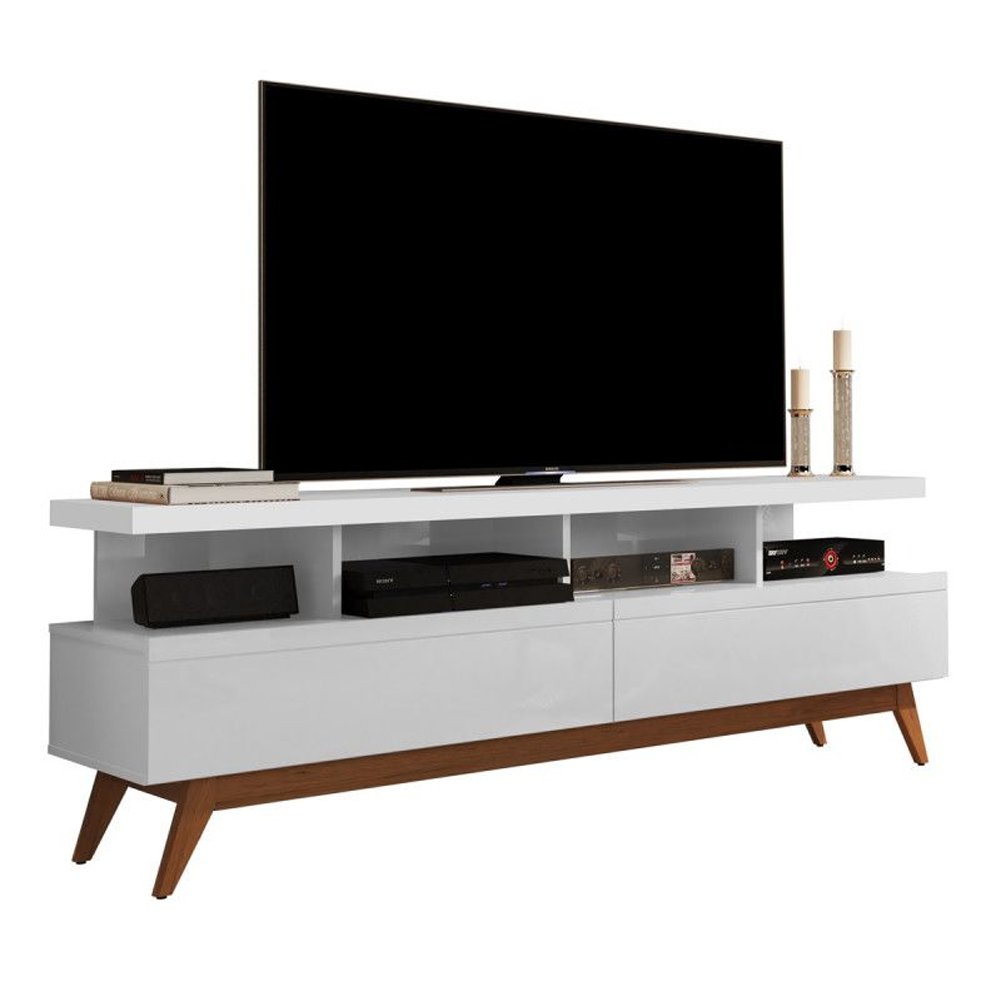 Rack Germai Vivare Wood 1,60m 2 Gavetas Ofertamo | MadeiraMadeira