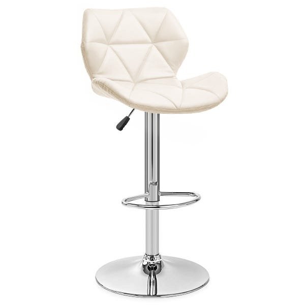 Banqueta Alta Bar Giratória Cozinha Lady Creme | MadeiraMadeira