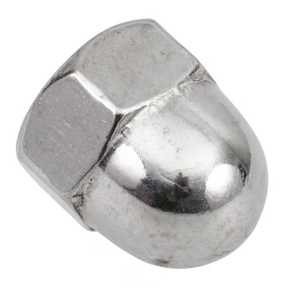 PORCA CALOTA DIN 1587 M4 INOX POLIDO - 2000un | MadeiraMadeira