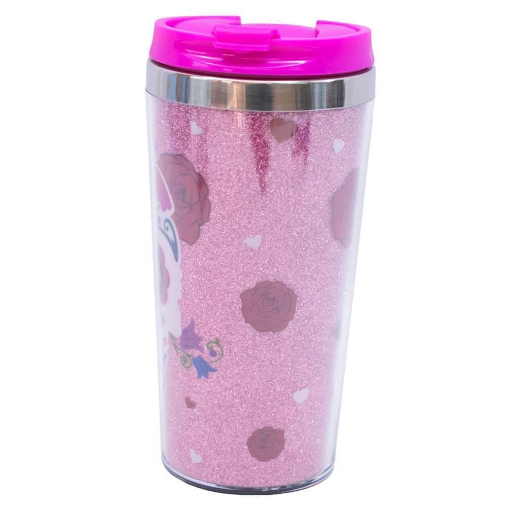 Copo Térmico Rosa Caveira 450ml - Projeto Kiwi | MadeiraMadeira