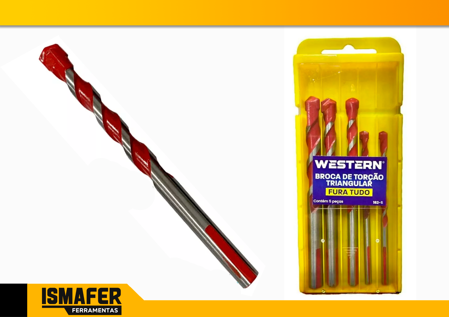 Brocas Fura Tudo Parede Ferro Madeira Porcelanato Kit 5 Pcs ...