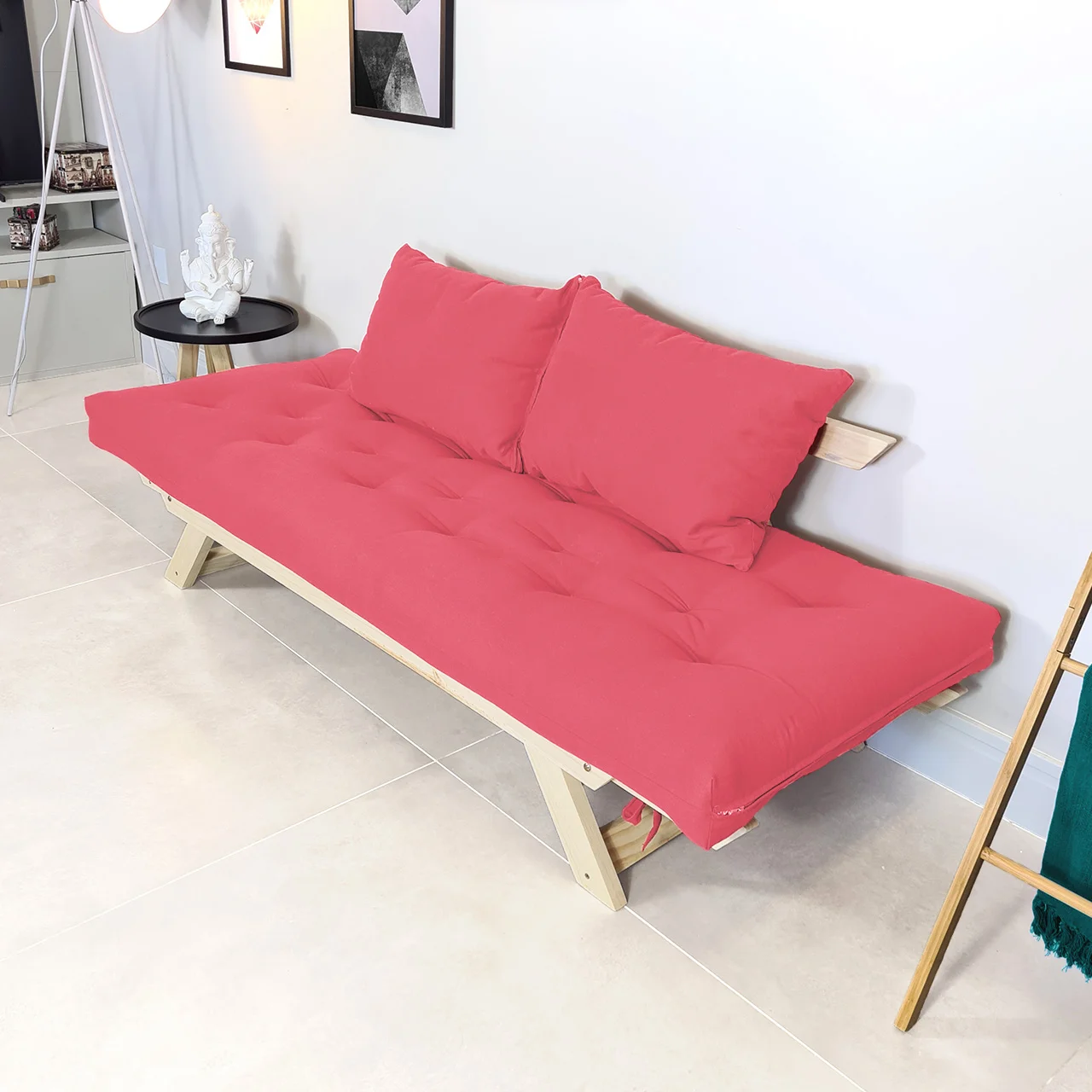 Sofá Japão Futon Goiaba em Madeira Maciça | MadeiraMadeira