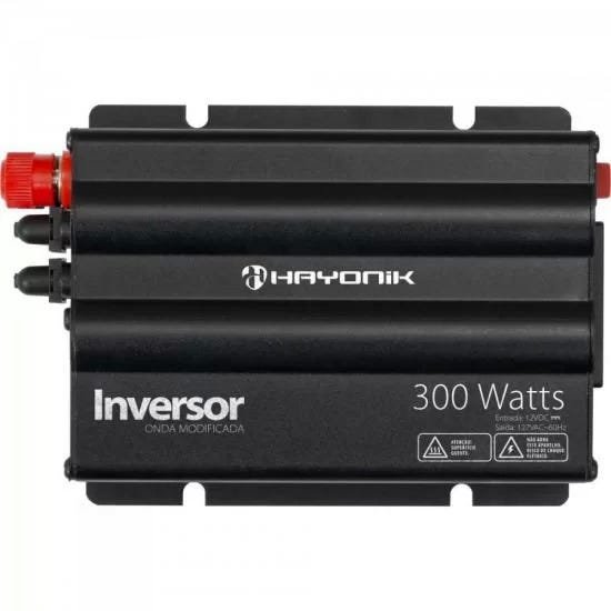 Inversor 300W 12Vdc/127V Onda Modificada Cinza Escuro Hayonik | MadeiraMadeira