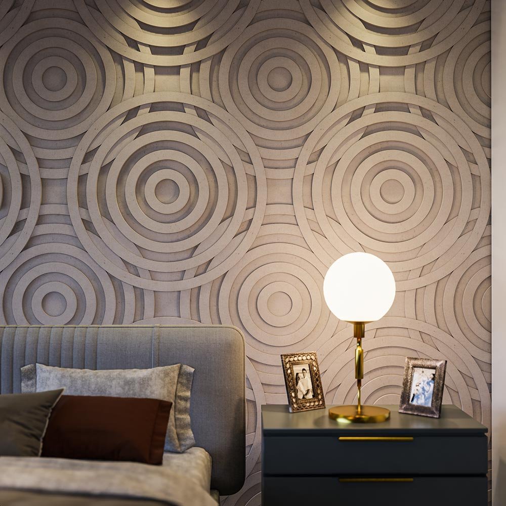 Forma 3D Abs 2 Mm Virgem Gesso E Cimenticio 3d F332 49x49 Cm | MadeiraMadeira