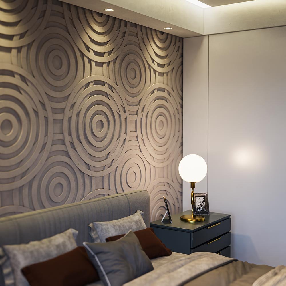 Forma 3D Abs 2 Mm Virgem Gesso E Cimenticio 3d F332 49x49 Cm | MadeiraMadeira